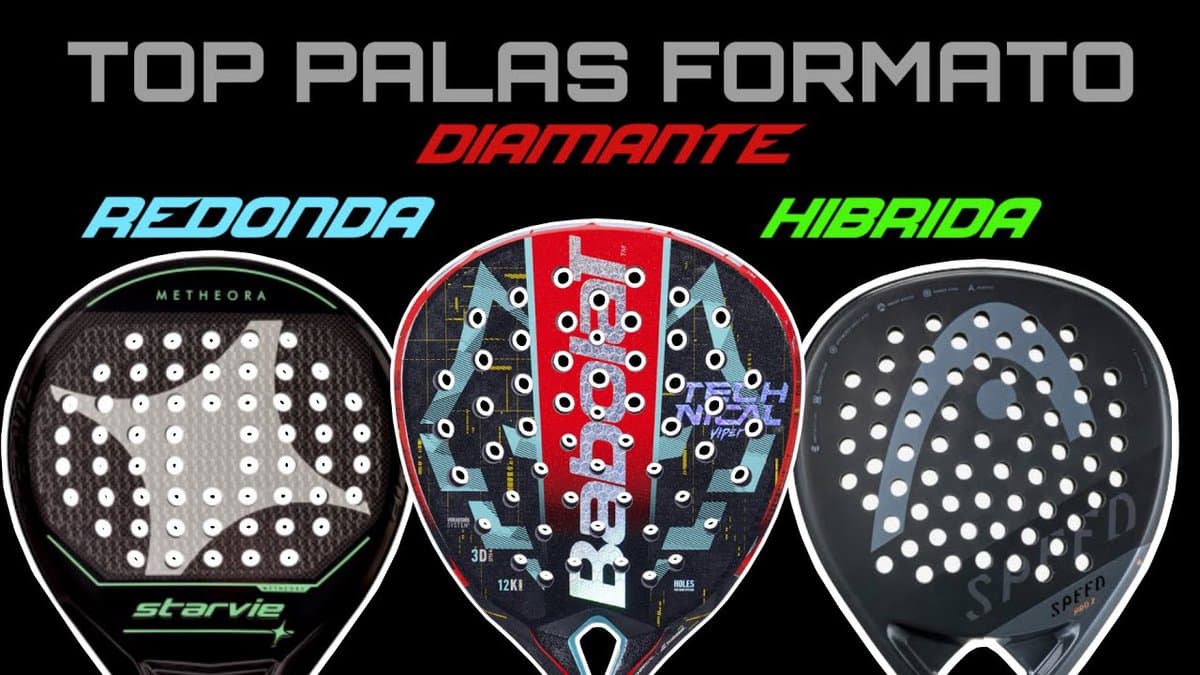Mejores Palas 2023 según su formato: Redondo, Híbrido y Diamante ...